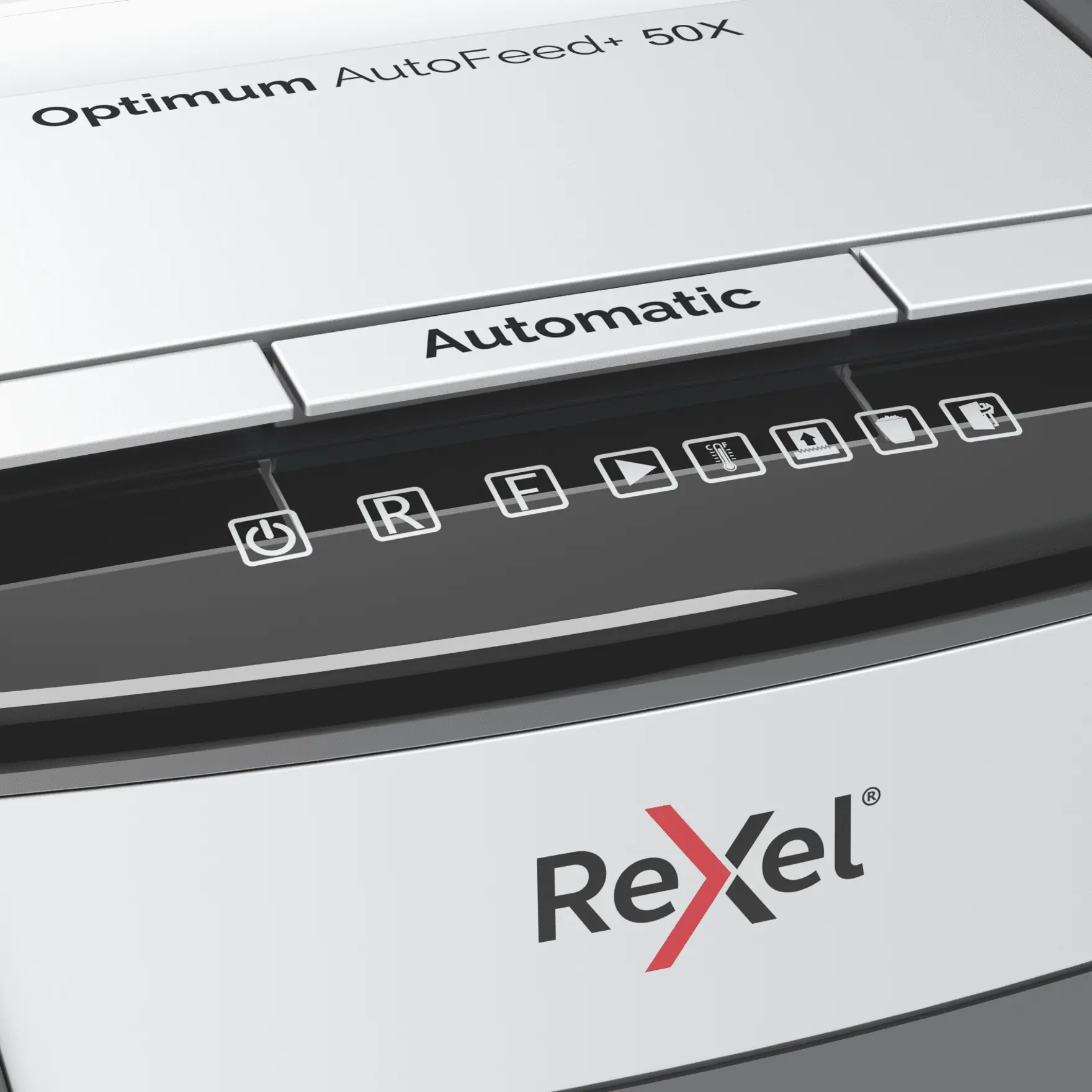 Rexel Optimum AutoFeed+ 50X Automatic Cross Cut Paper Shredder P4 | REXEL