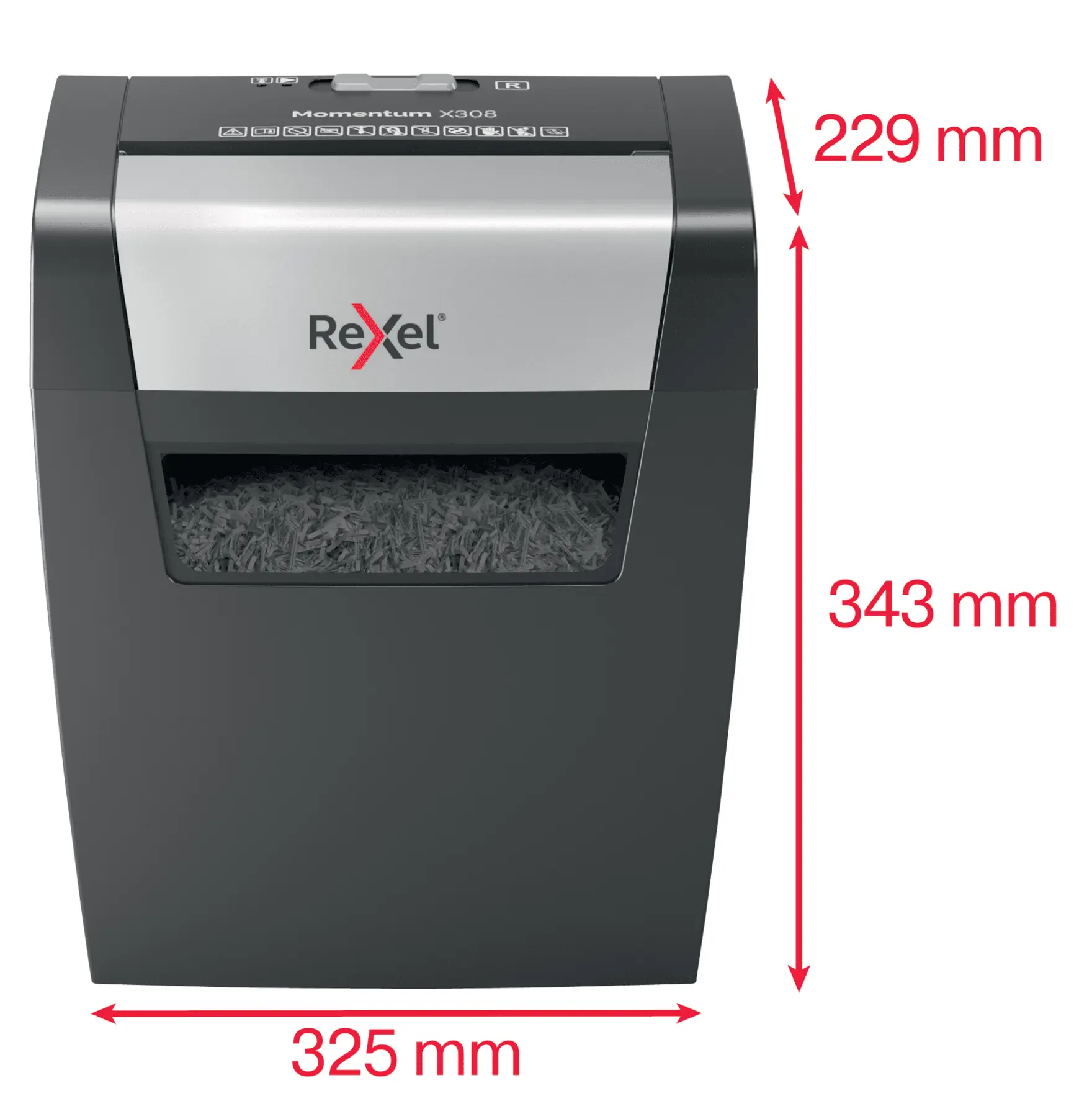 Rexel Momentum X308 Cross Cut Paper Shredder | REXEL
