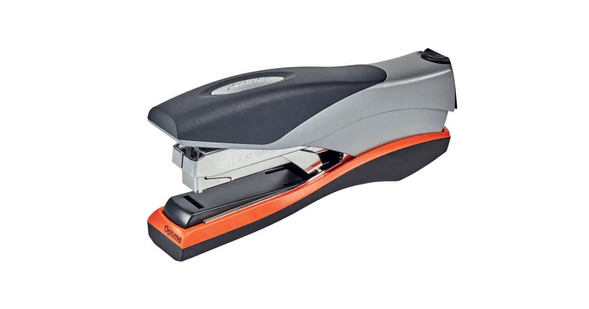 Stapler Manual Rexel Optima 40 Low Force Silver/Black | REXEL