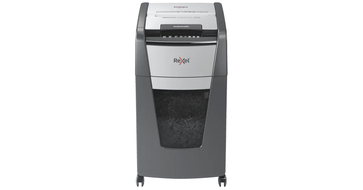 Destructora automática Rexel Optimum AutoFeed 225X de corte en ...