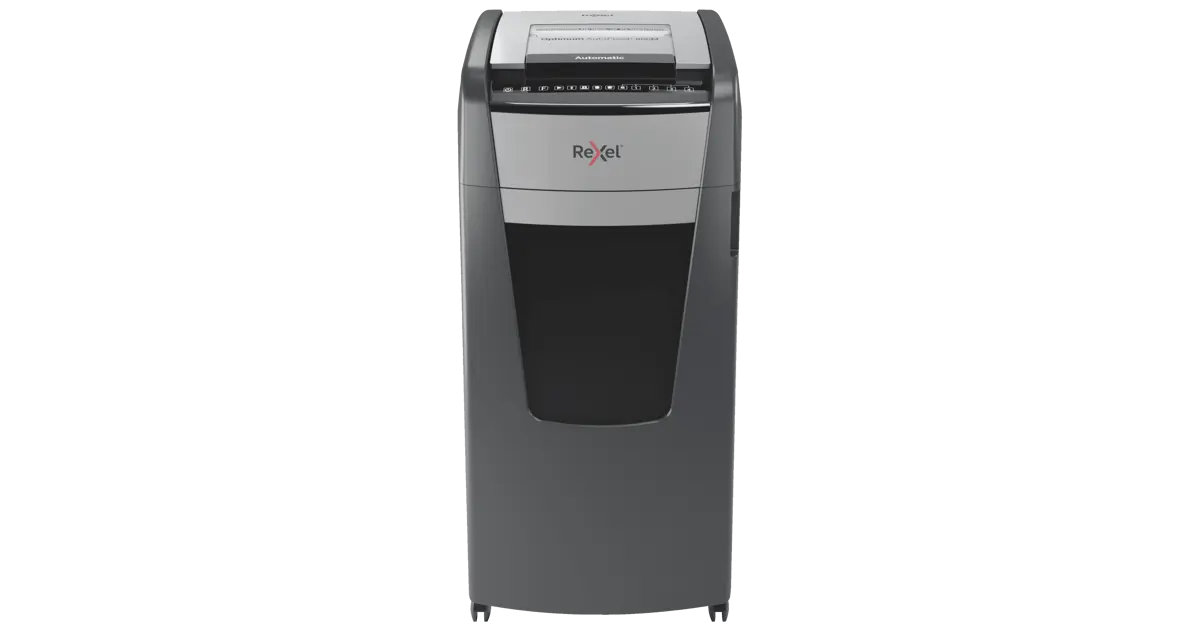 Rexel Optimum AutoFeed+ 600M Automatic Micro Cut Paper Shredder P5 | REXEL