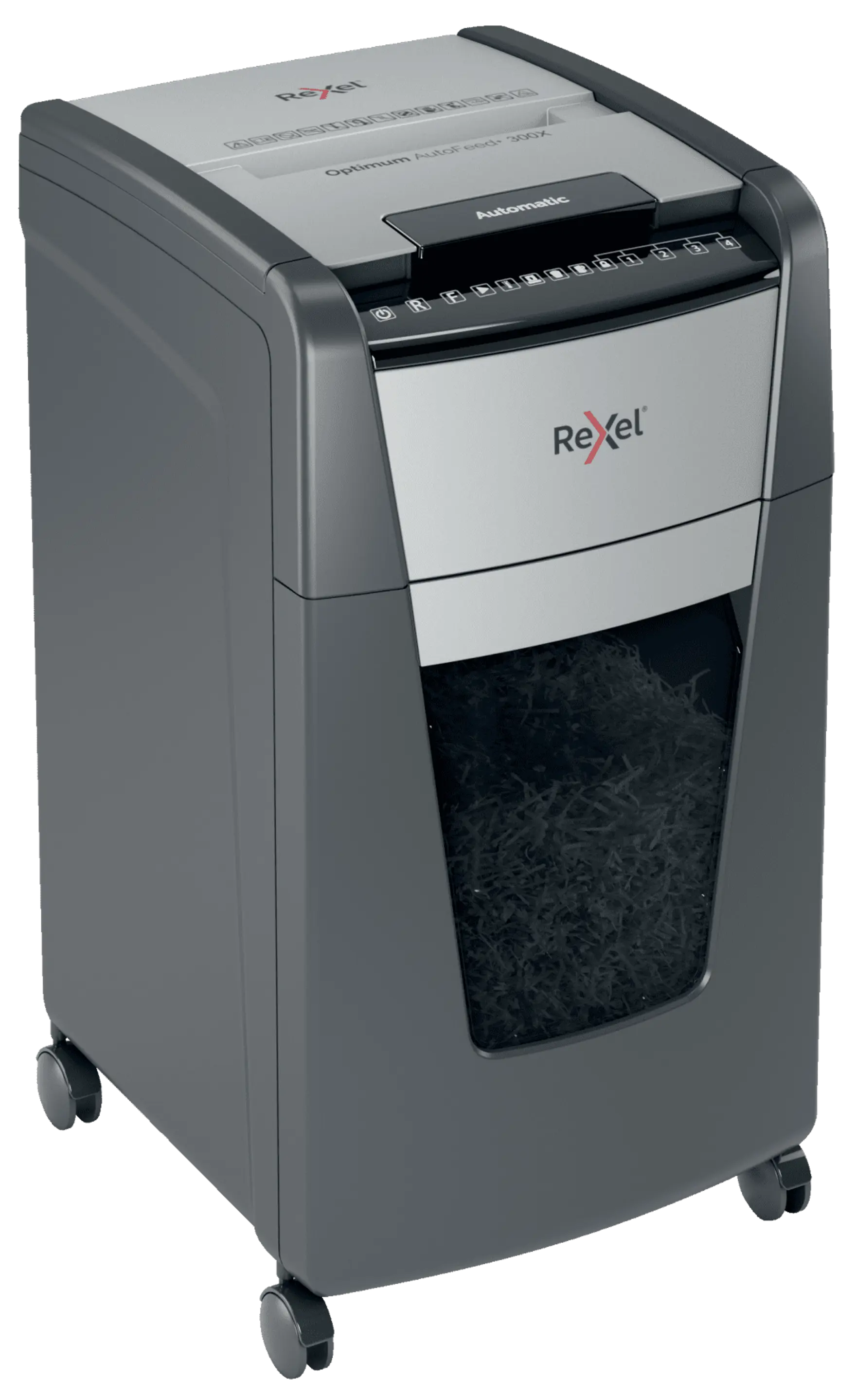 Destructeur Rexel Optimum Auto+ 300X Coupe croisée | REXEL