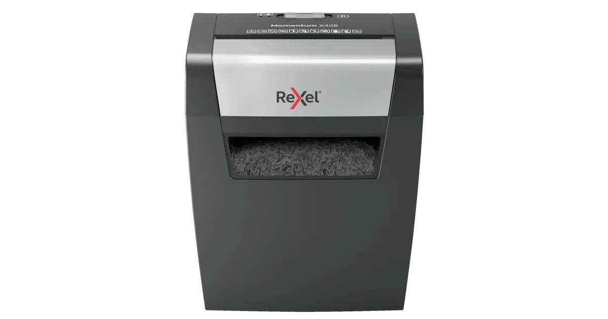 Rexel Momentum X406 Cross Cut Paper Shredder P4 | REXEL
