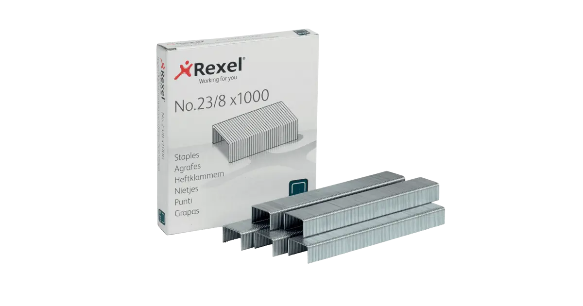 Grapas Rexel No. 23/8 - Caja de 1000 | REXEL