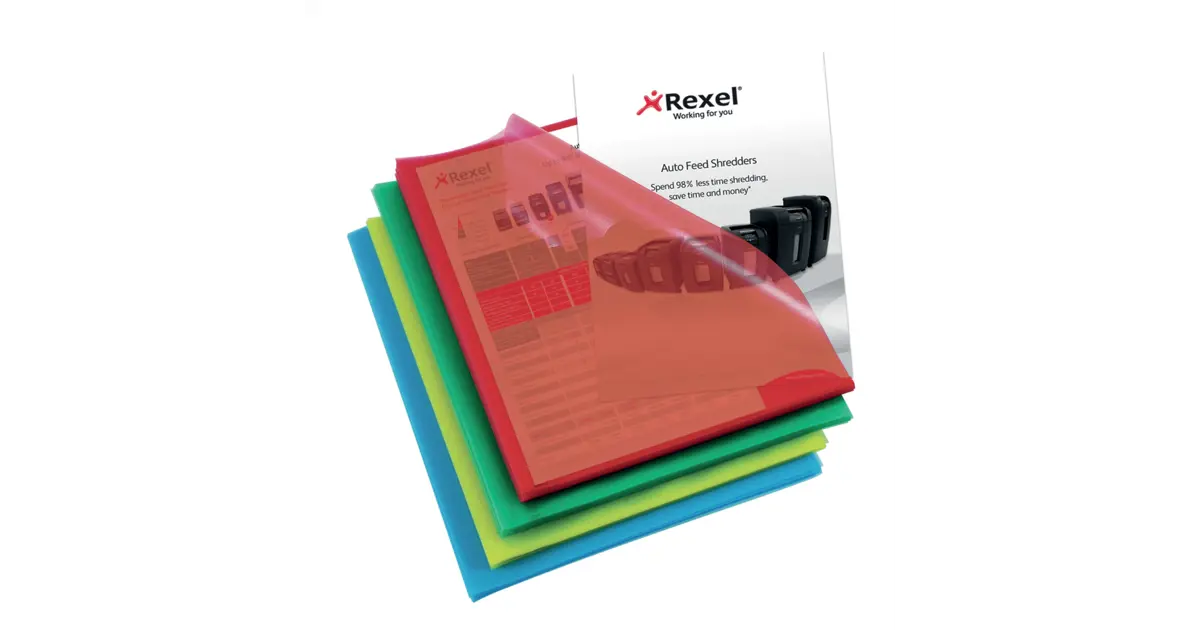 Cut Flush Folders A4 Assorted (100) | REXEL