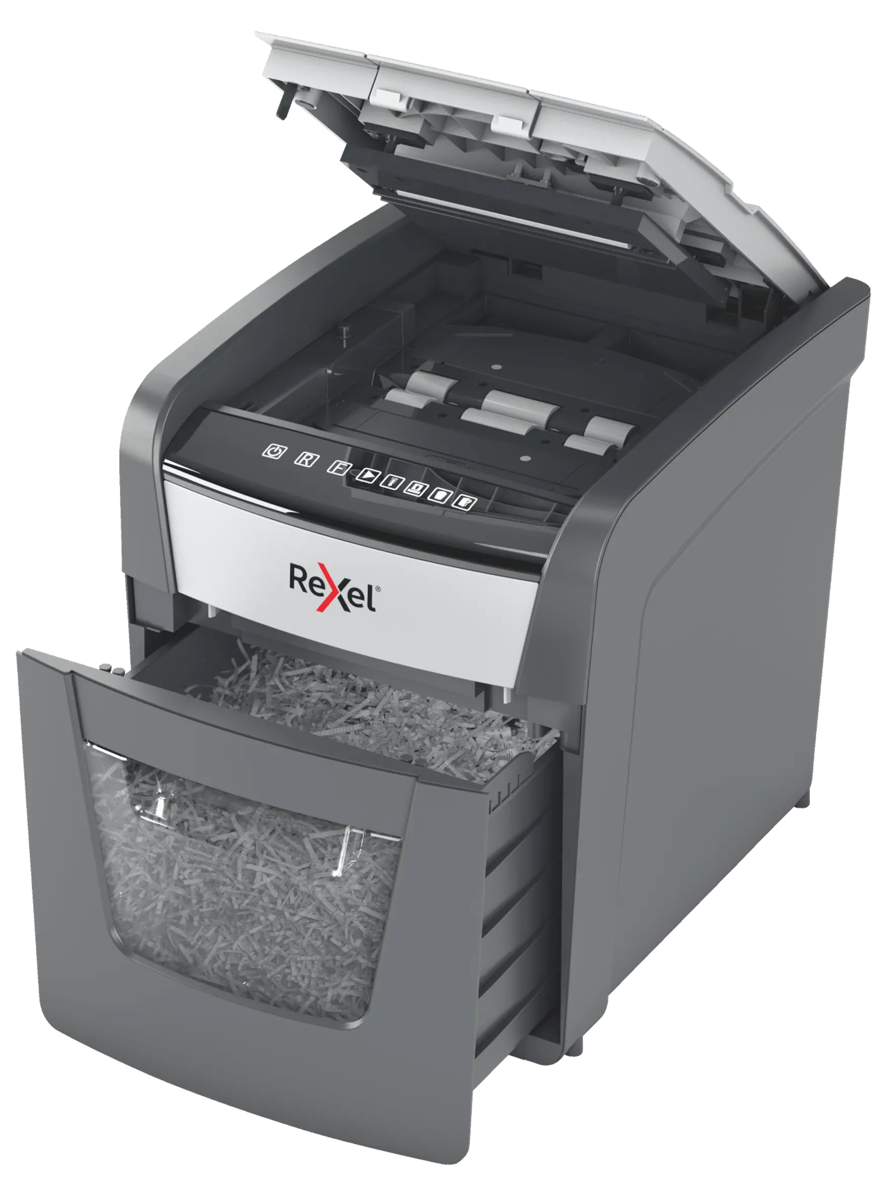 Rexel Optimum AutoFeed+ 50X Automatic Cross Cut Paper Shredder | REXEL