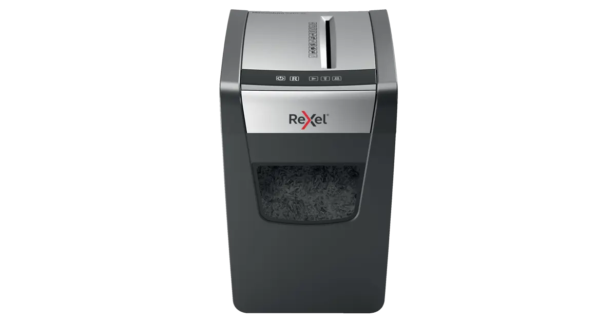 Rexel Momentum X410-SL Slimline Cross Cut Paper Shredder | REXEL